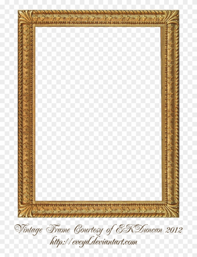 Free: Fleur De Lis Frame By Ekduncan By Eveyd - Gold Ornate Picture ...