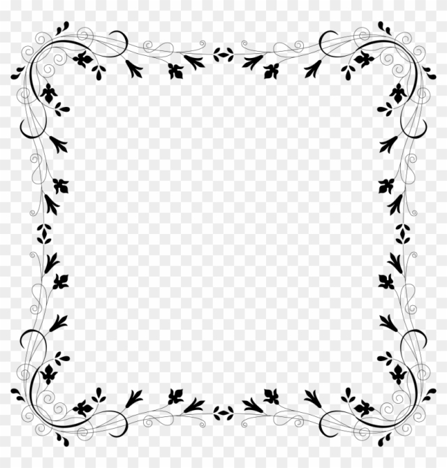 Free: Floral Border Extended 4 - Floral Border Png Icon - nohat.cc