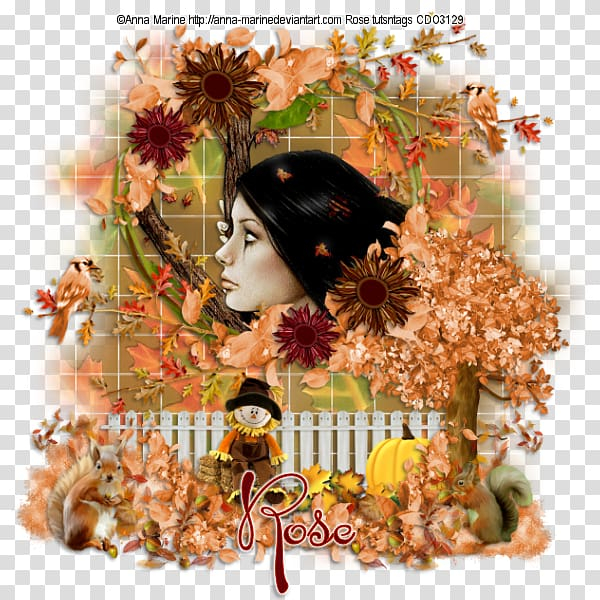 Free: Floral design Autumn Game, autumn town transparent background PNG ...