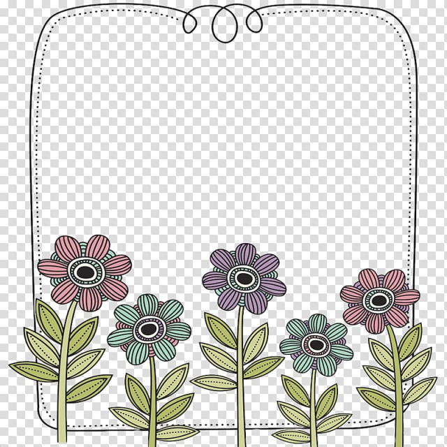 Free: Floral design, Line border transparent background PNG clipart ...