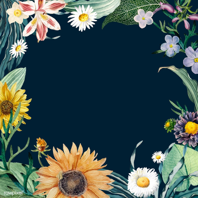 Free: Floral frame background | Free stock vector - 545002 - nohat.cc