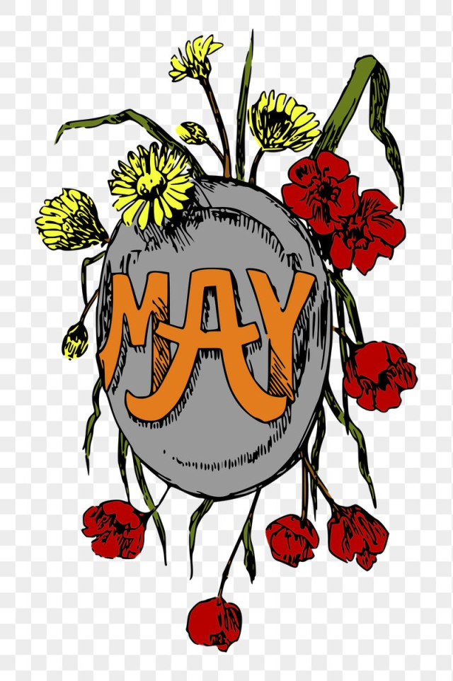 Free: Floral May word png sticker | Free PNG - rawpixel - nohat.cc