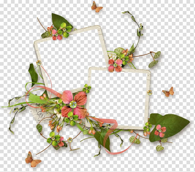Free: Flower Frames , floral frame transparent background PNG clipart ...