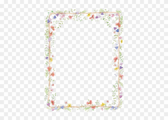 Free: Flowers Borders Png Transparent - Free Flower Borders For Word ...