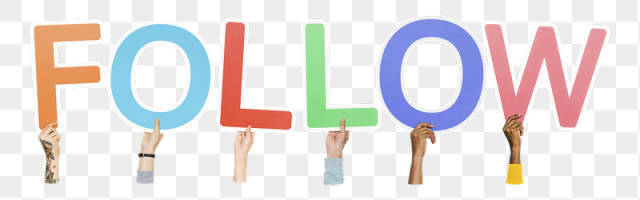 Free: Follow word png element, transparent | Free PNG - rawpixel - nohat.cc