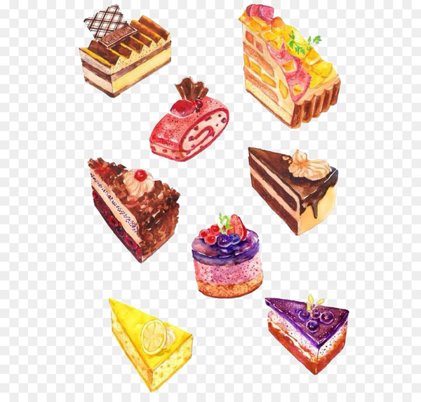 Free: Food Dessert Drawing Illustration - cake - nohat.cc