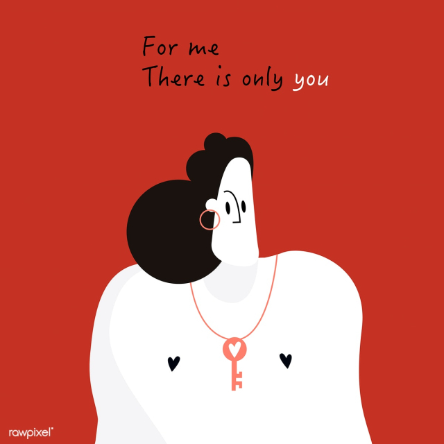 Free: For me there is only you | Free stock vector - 563346 - nohat.cc
