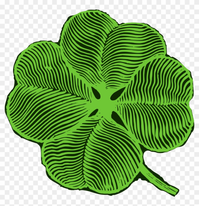 Free: Four Leaf Clover - Line Of 4 Leaf Clover - nohat.cc