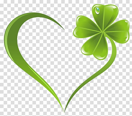 Free: Four-leaf clover Tattoo Heart Shamrock, clover transparent ...