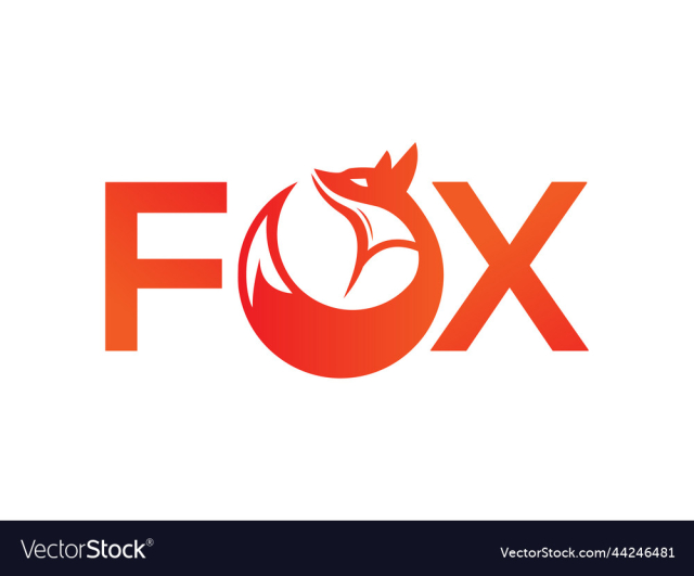 Free: fox text logo design creative fox logo fox art - nohat.cc