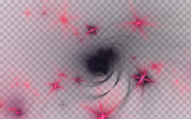 Free: Fractal Christmas , red and black LED light transparent ...