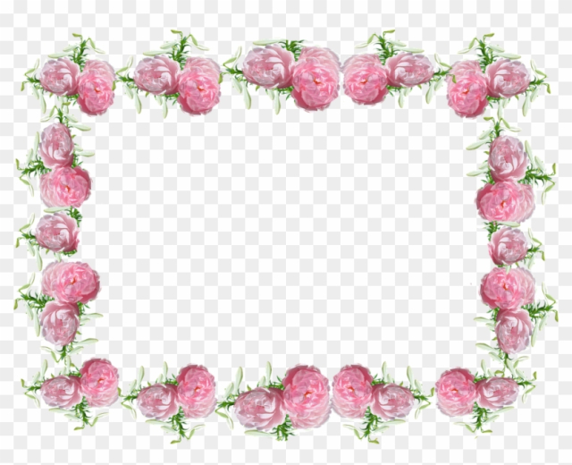 Free: Frame, Border, Roses, Lilies, Floral - Frame De Rosas Png - nohat.cc