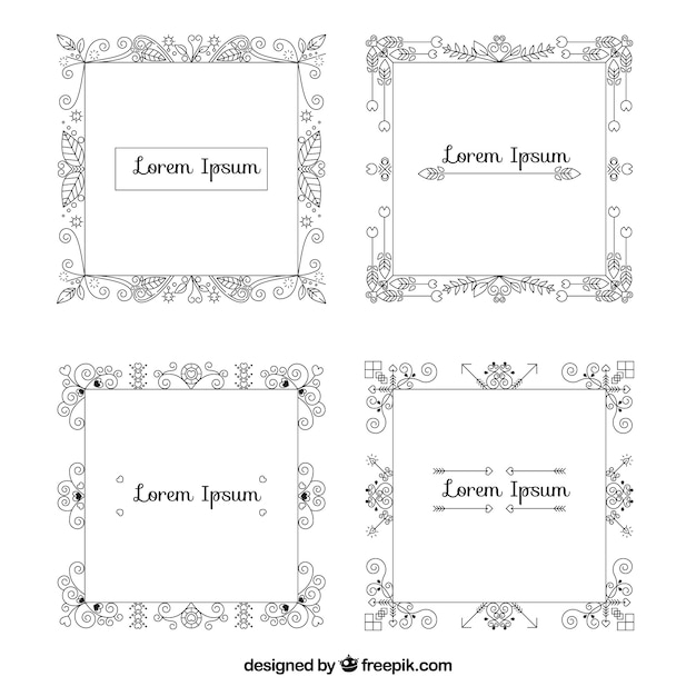 Free: Frame collection with lineal style - nohat.cc