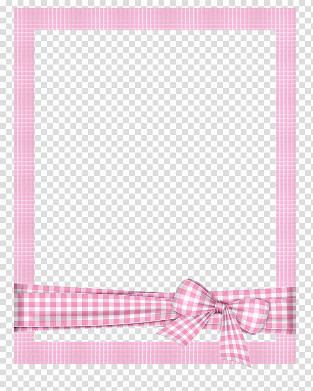 Free: Frame, Hand-painted frame cartoon frame,Pink plaid frame, pink ...