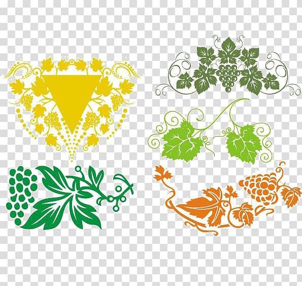 Free: Frame Ornament , Vine, vine, grape leaf diagram transparent ...