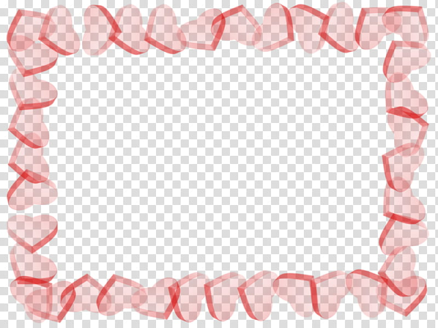 Free: Frame, pink heart frame illustration transparent background PNG ...