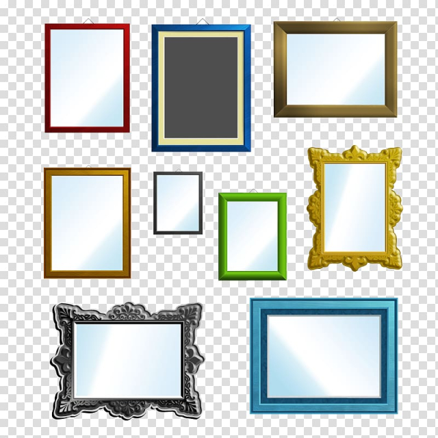 Free: Frame, Rectangular mirror and frames transparent background PNG ...