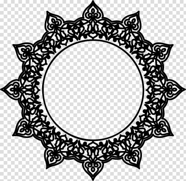 Free: Frames Decorative arts , Round frame transparent background PNG ...