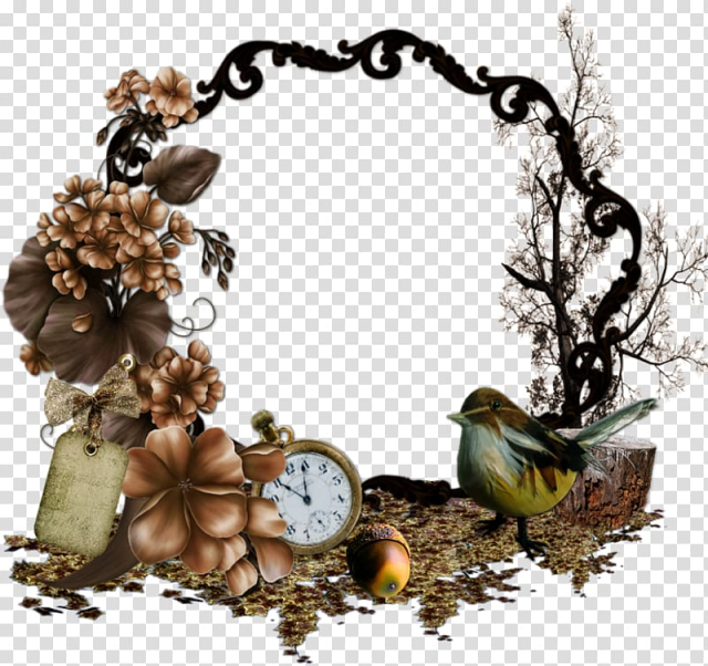 Free: Frames Drawing, Vignette transparent background PNG clipart ...