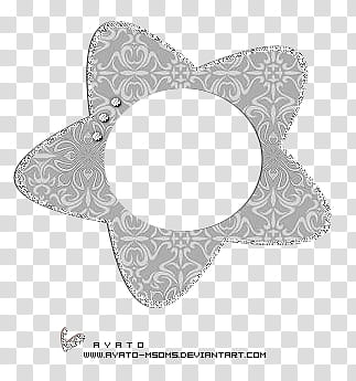 Free: Frames , gray star border transparent background PNG clipart ...