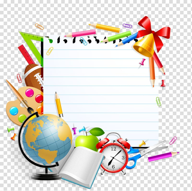 Free: Frames School supplies Education, school transparent background ...