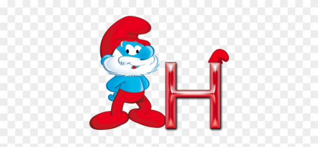 Free: Free Alphabet, Smurf Alphabet, A-z, Png Graphics, Letter - Smurfs ...