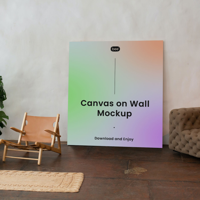 Free: Free Big Square Canvas Mockup - nohat.cc