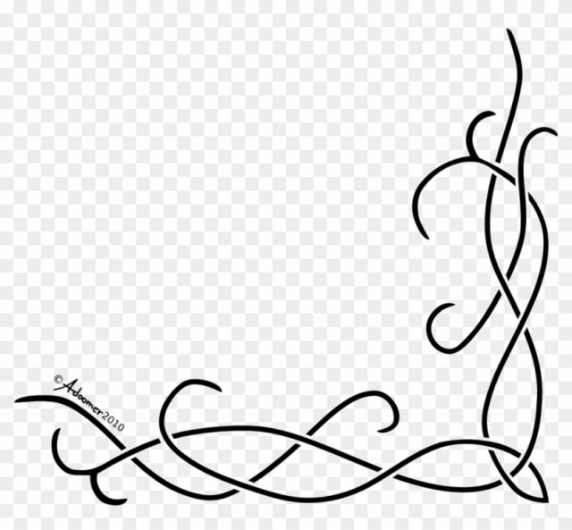 Free: Free Corner Design Clip Art - Border Design Drawing Simple - nohat.cc