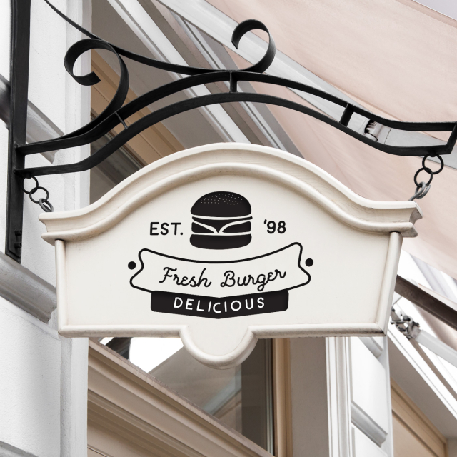 Free: Free Horizontal Sign Mockup - nohat.cc