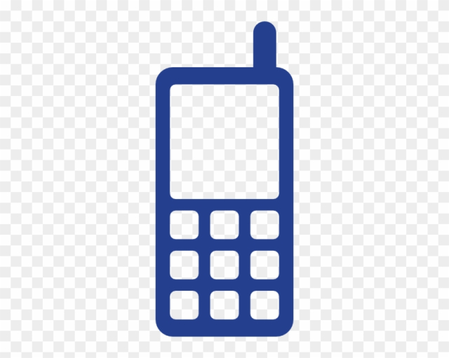 Blue Cell Phone Icon
