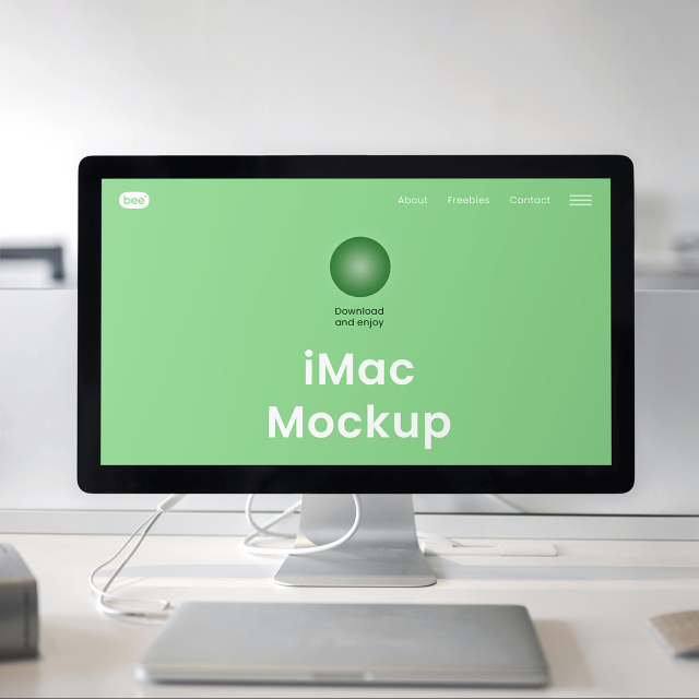 Free: Free iMac Studio Display Mockup - nohat.cc
