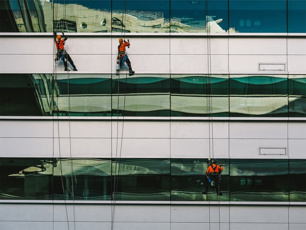Free: Free Photo of windows, washing, workers - nohat.cc