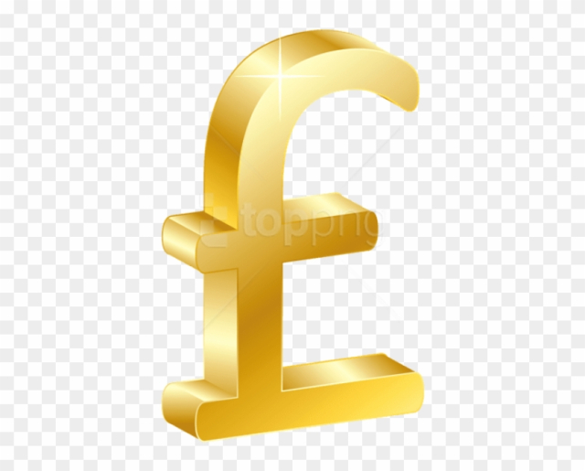 Free: Free Png Download 3d Gold Uk Pound Clipart Png Photo - Uk Money ...