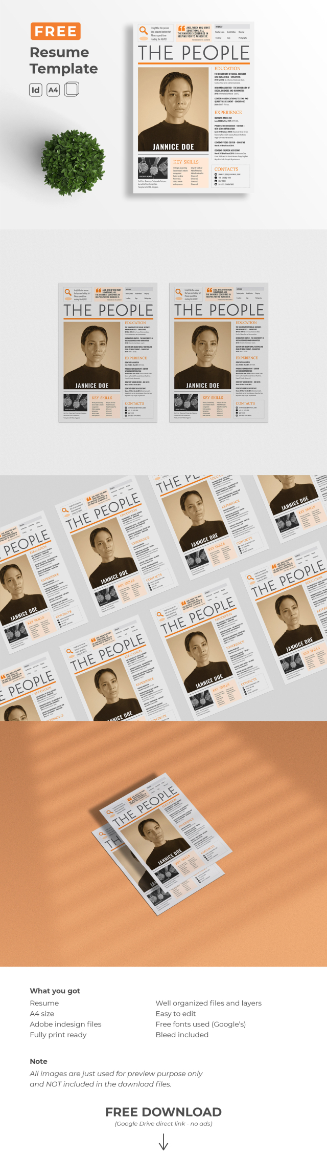 Free: FREE Resume Template Newspaper Cover - nohat.cc