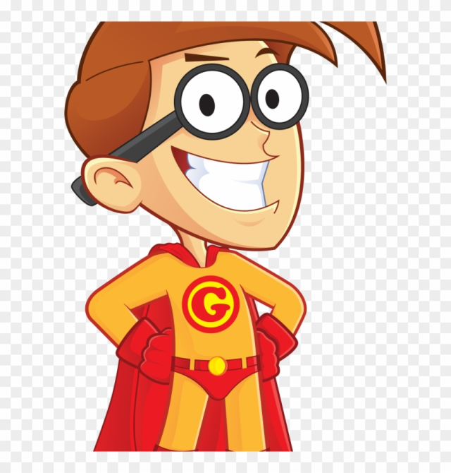 Free: Free Superhero Nerd Geek People High Resolution Clip - Simple ...
