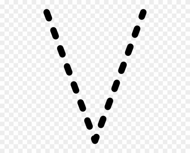 Free: Free Vector Alphabet Tracing Letter V Clip Art - Dotted Line ...