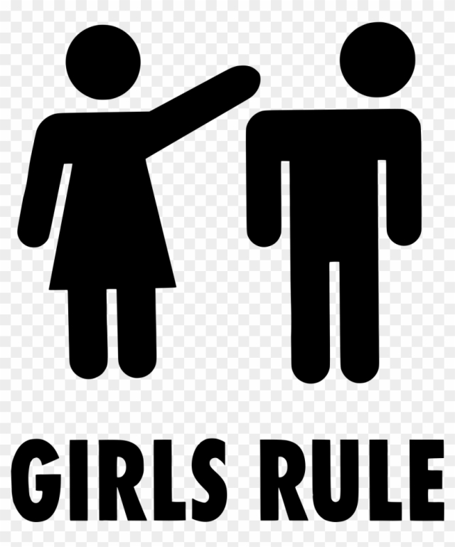 Free: Free Vector Girls Rule Sign Clip Art - Girls Better Than Boys ...