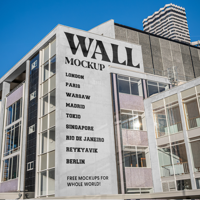 Free: Free Vertical Wall Mockup - nohat.cc