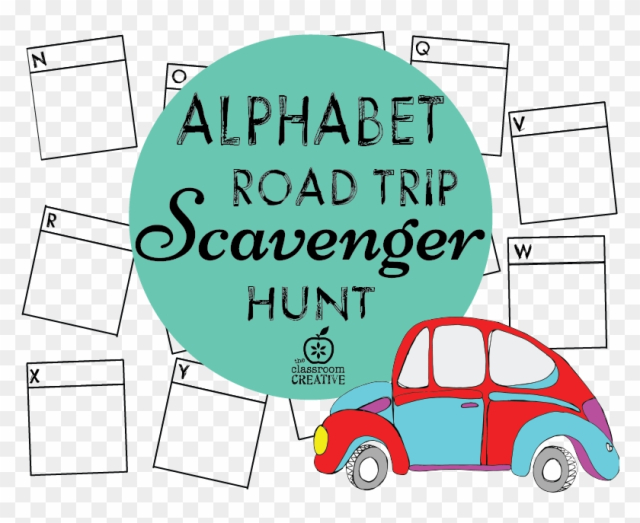 Free: Freebie Road Trip Alphabet Scavenger Hunt - Road Trip - nohat.cc