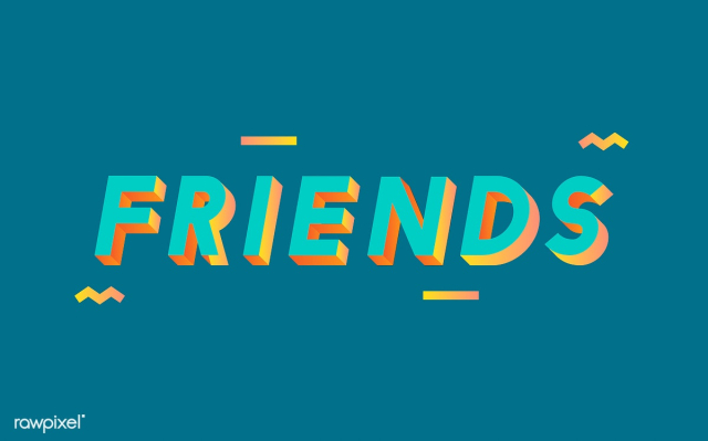 Free: Friends word in 3D font | Free stock vector - 66750 - nohat.cc