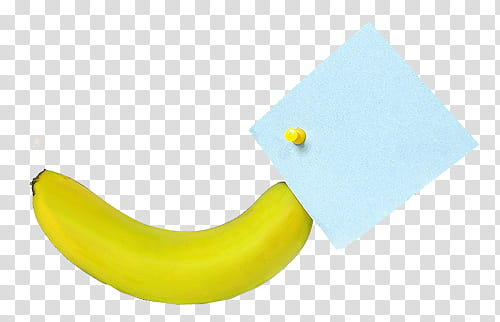 Free: Fruit , yellow banana beside blue sticky note transparent ...