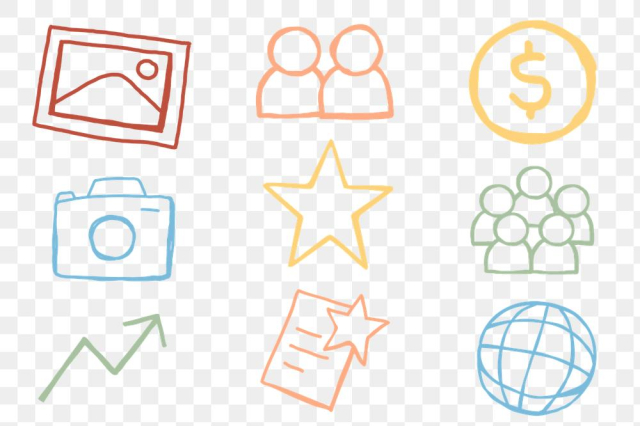 Free: Functional business icon transparent png set - nohat.cc