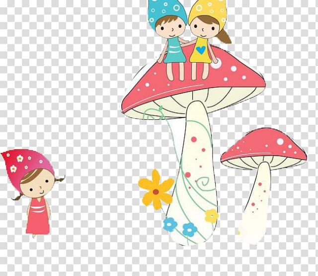 Free: Fungus Cartoon Mushroom Drawing, mushroom,color,Fungus,lovely ...