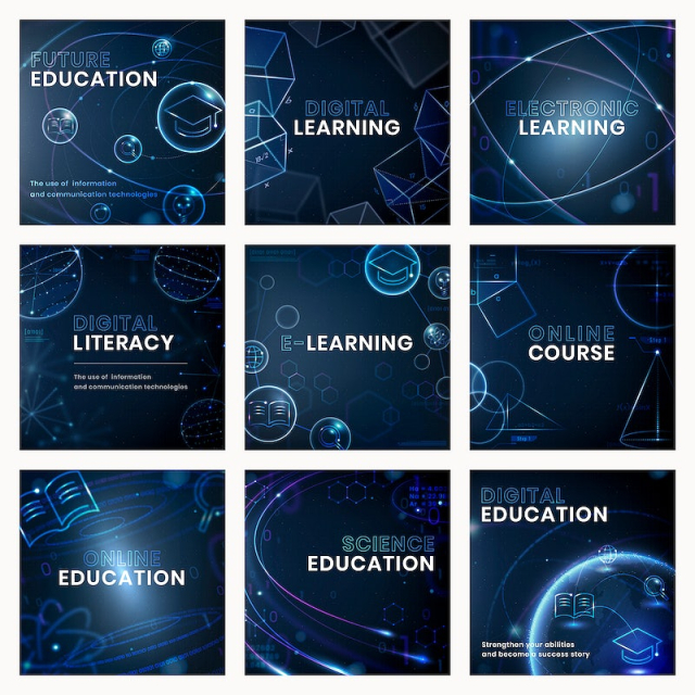 Free: Futuristic education technology template vector | Free Vector - rawpixel - nohat.cc