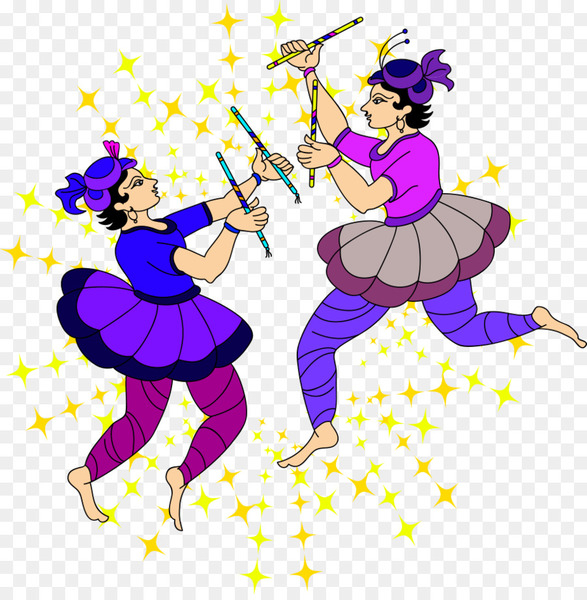 Free: Garba Tattoo Art Royalty-free - Indian dance vector women - nohat.cc