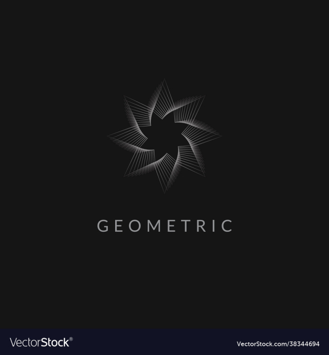 Free: geometric line art minimal logo design gradient - nohat.cc