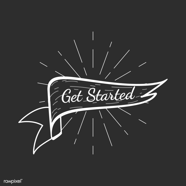 Free: Get started text in a badge | Free stock vector - 575022 - nohat.cc