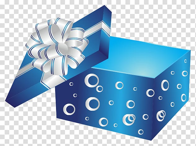 Free: Gift illustration Illustration, blue gift box transparent ...