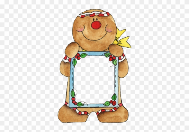 Free: Gingerbread Man Frame - Gingerbread House Borders Clip Art - nohat.cc