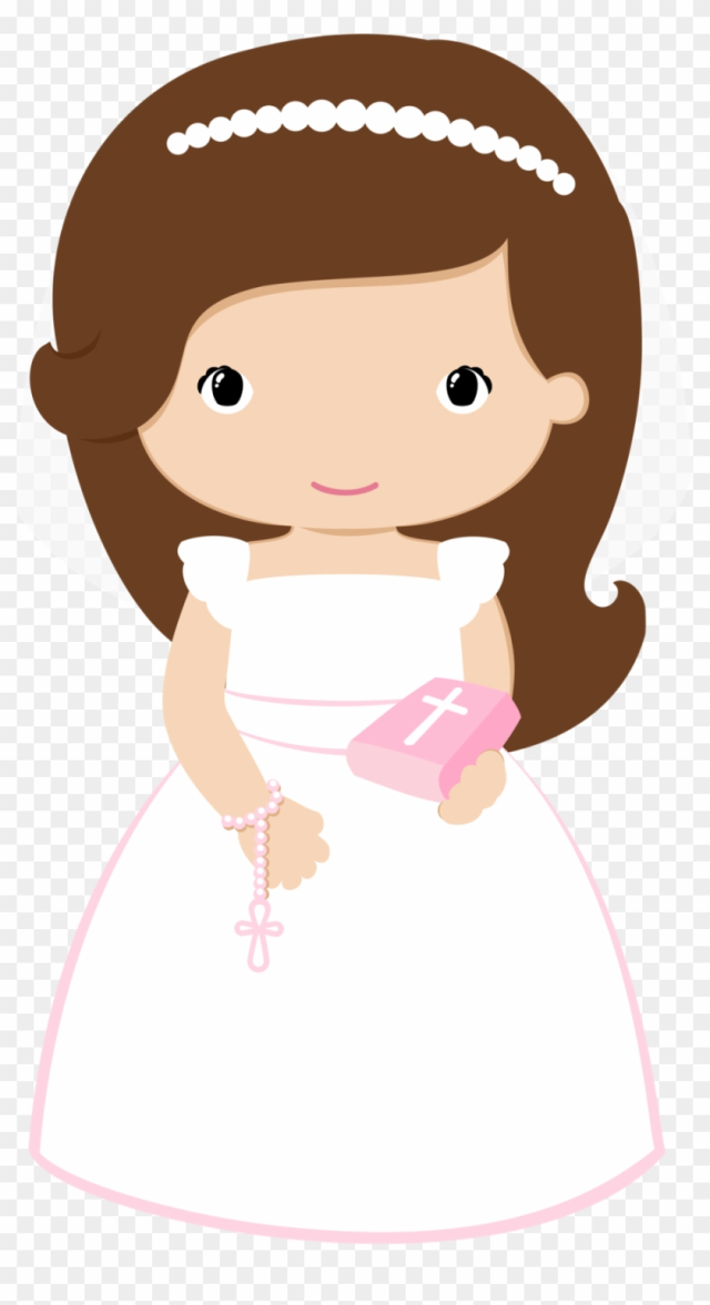 Free: Girls In Pink For Their First Communion - Girl First Communion ...